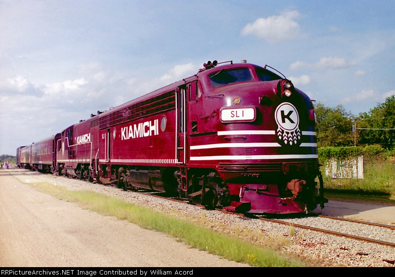 Kiamichi Railroad #SL1 leading passenger excursion train
